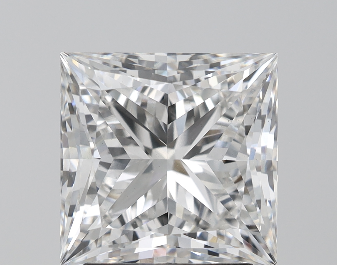 3.62 Carat Princess Shaped Ideal Cut F-VS1 GIA Certified Lab Grown ...